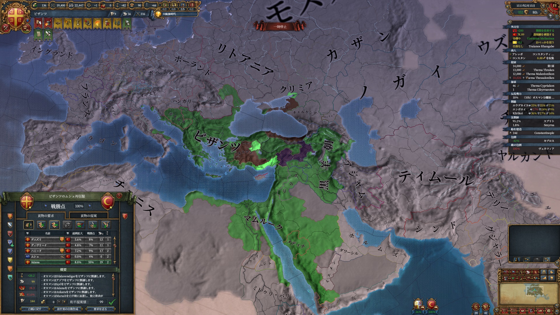 AAR/近世の帝政ローマ/2．大航海時代②：紫の不死鳥 - EU4 Wiki