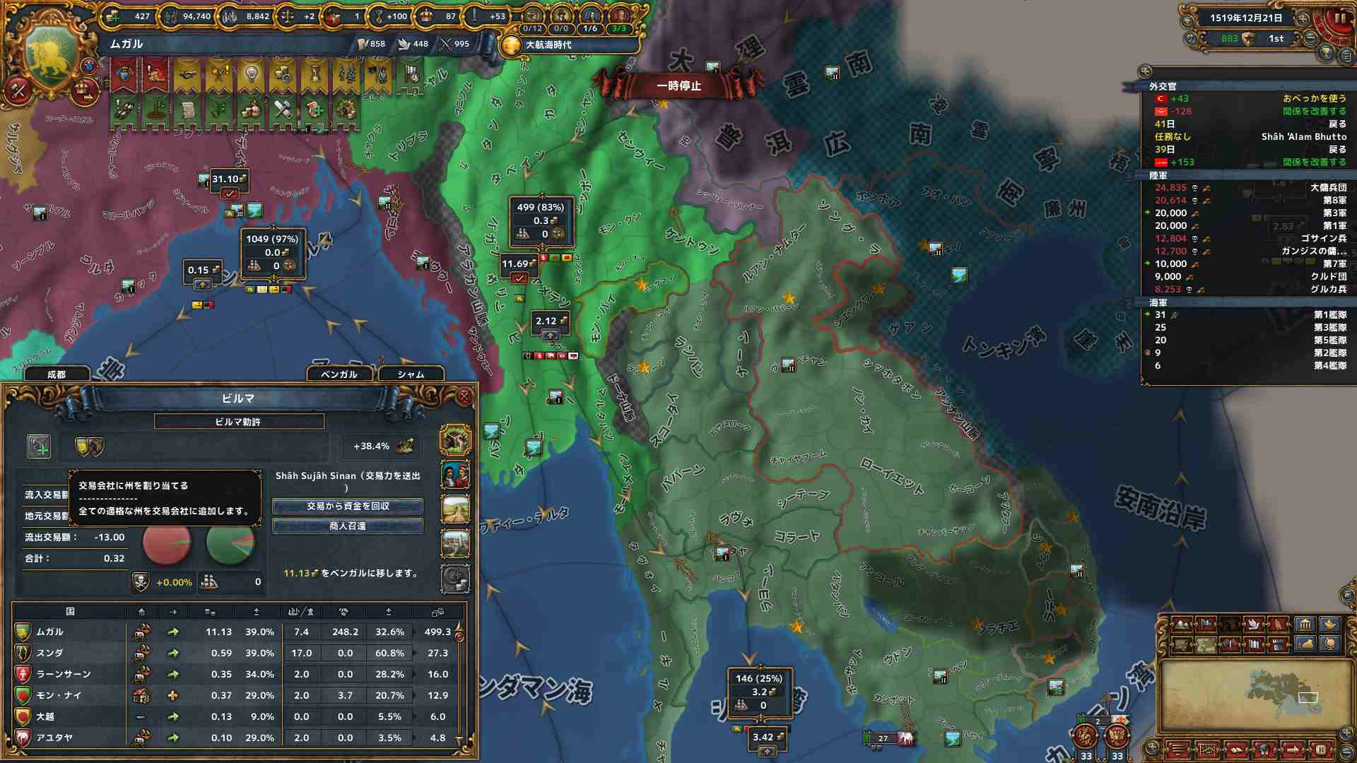 AAR/いまさらムガルのせっかちWC/大航海時代2 - EU4 Wiki