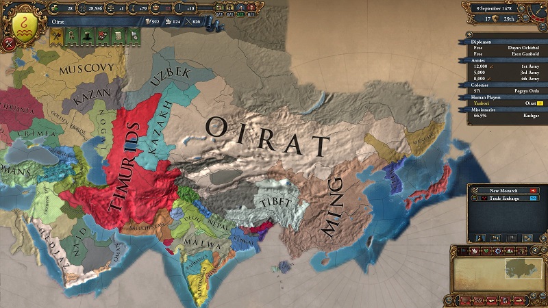 AAR/オイラート先輩は大きくなれるのか/伸びるオイラート - EU4 Wiki