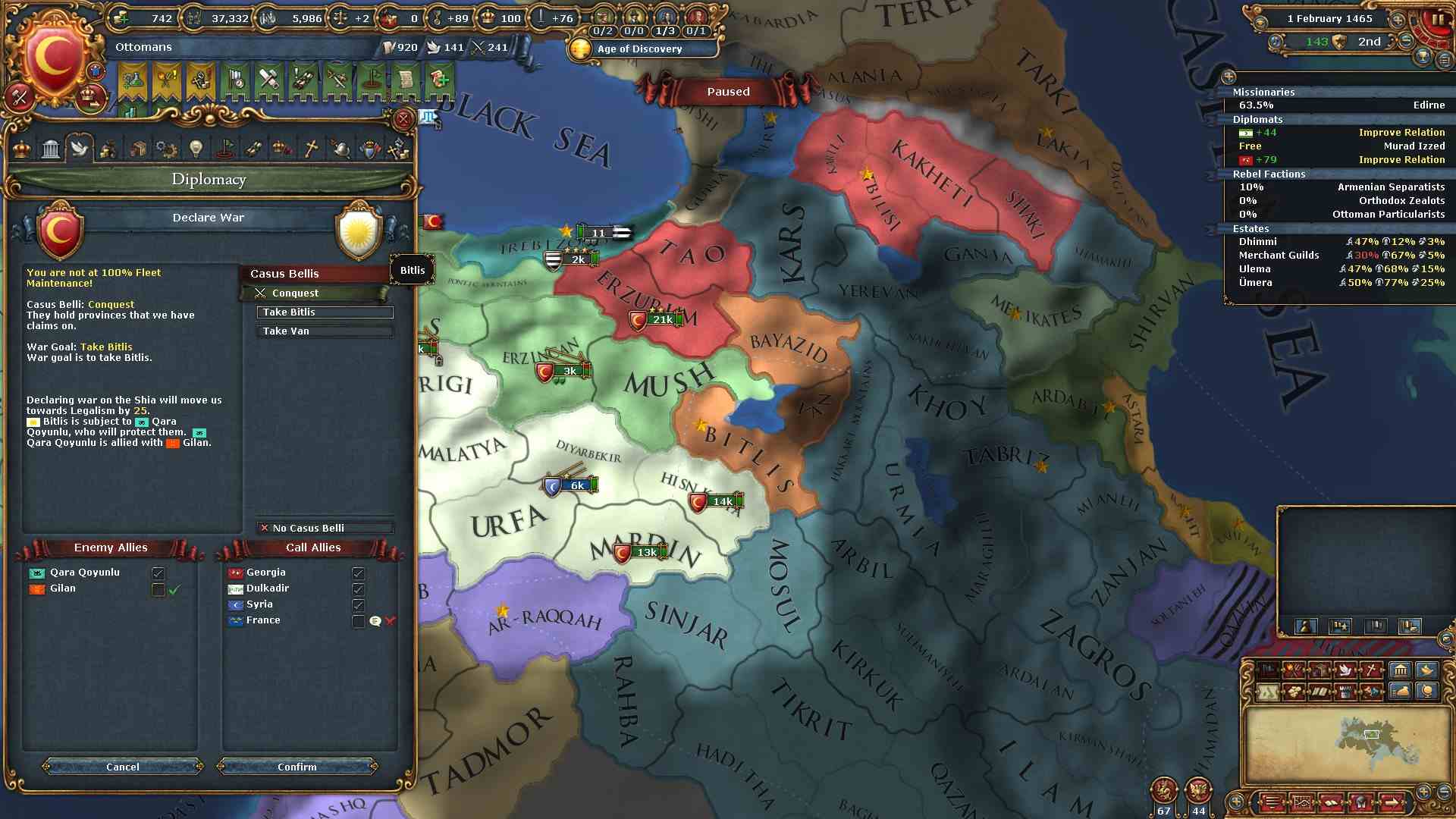 AAR/第4回オスマン世界征服完全版/3話 クリミア継承 - EU4 Wiki