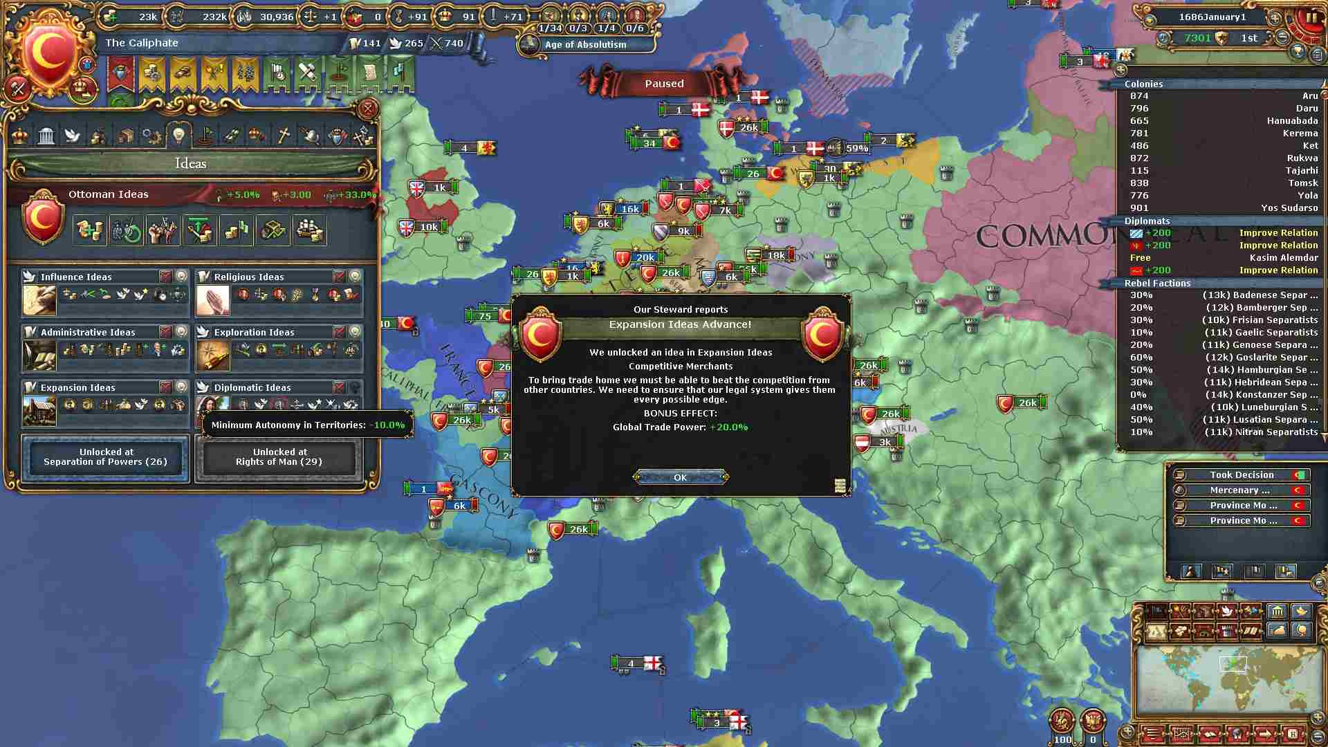 AAR/第5回オスマン世界征服完全版/11話 神聖ローマ帝国解体 - EU4 Wiki