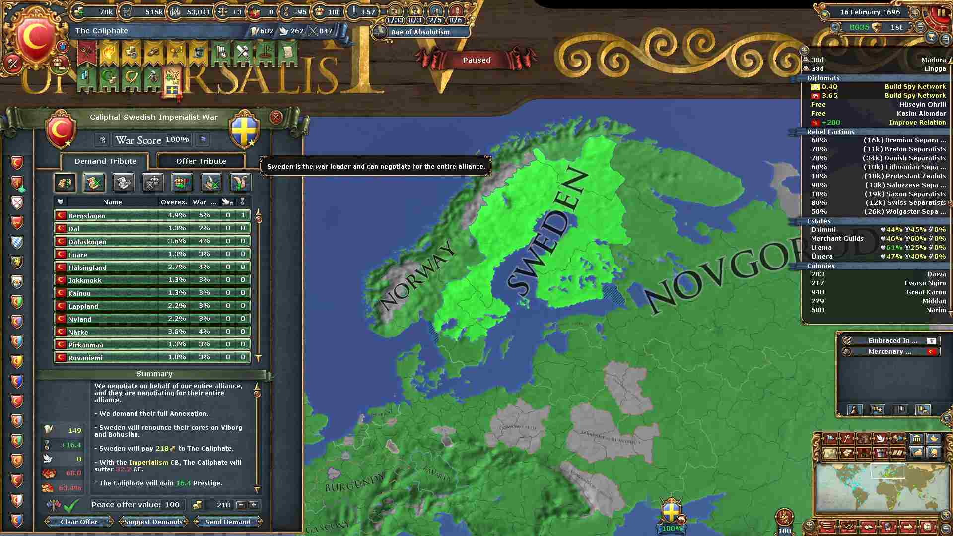 AAR/第5回オスマン世界征服完全版/11話 神聖ローマ帝国解体 - EU4 Wiki